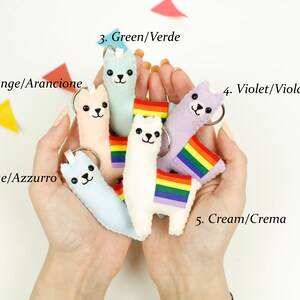Llama Keychain Gay Pride LGBT Rainbow, Llama Keyring, Gay Gift Lesbian ...