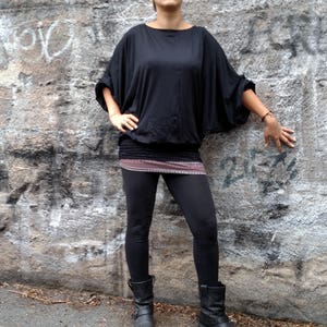 Top Cool off Shoulder Batwing Oversize Cool Top, Bat Sleeve Blouse ...