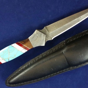 HTKVN4 Custom Handmade Damascus Steel BOOT Knife/ Dagger Knife ...