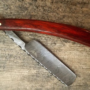 Htr9a Damascus Straight Razor / Shave / Handmade / Custom / Forged ...