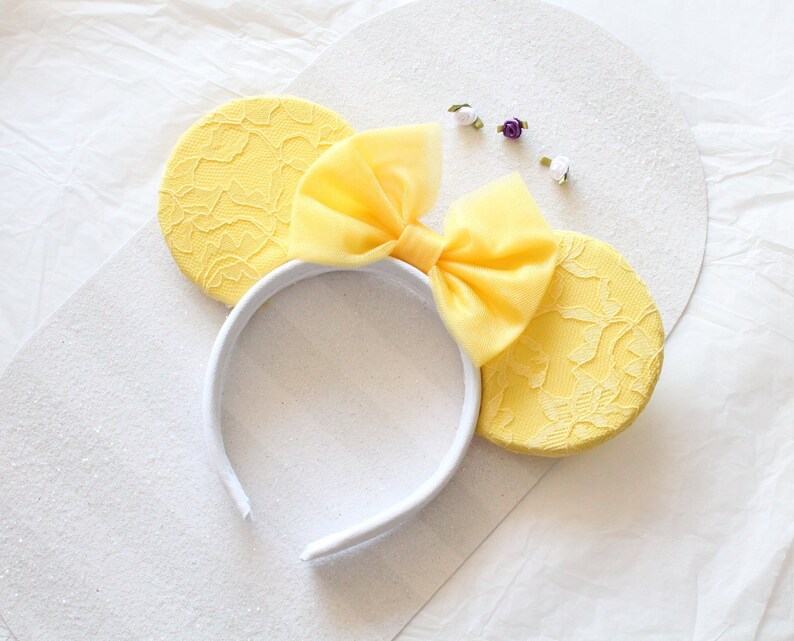 Sunshine Yellow Lace Mouse Ears Lace Mouse Ears Mouse Ears - Etsy