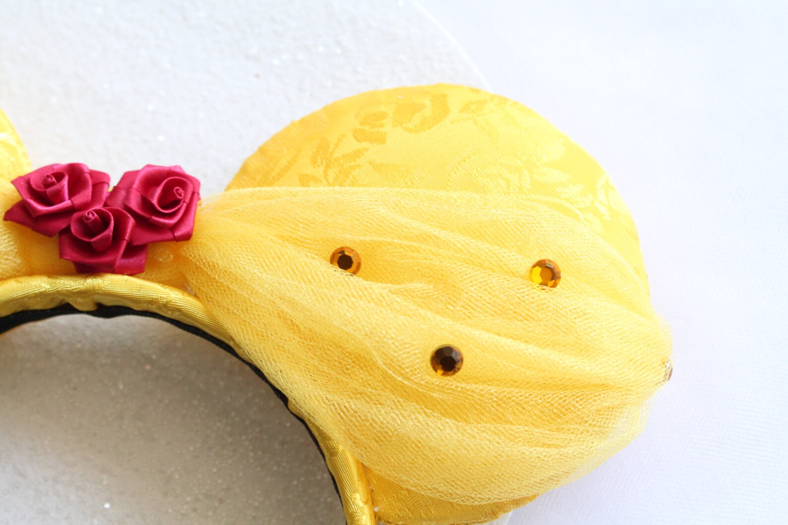 Beauty and the Beast Mouse Ears, Belle Inspired Mouse Ears, Mouse Ears ...