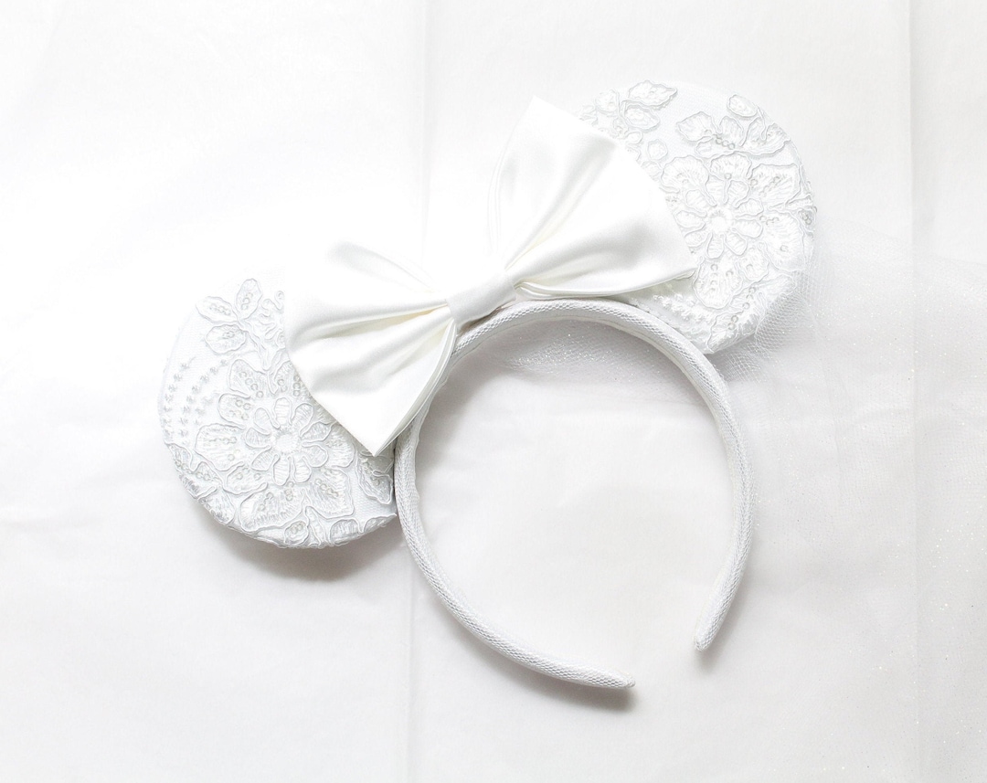 Bridal Mouse Ears, Bride Mouse Ears, Wedding Mouse Ears, Mouse Ears - Etsy