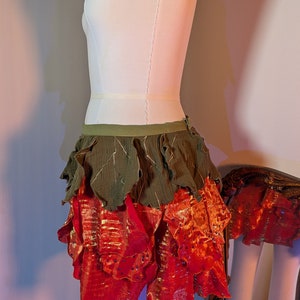 31 Inch Waist Orange Dewdrop Shimmer Petal Skirt, Flower Skirt, Petal Skirt, Fairy Skirt - Etsy