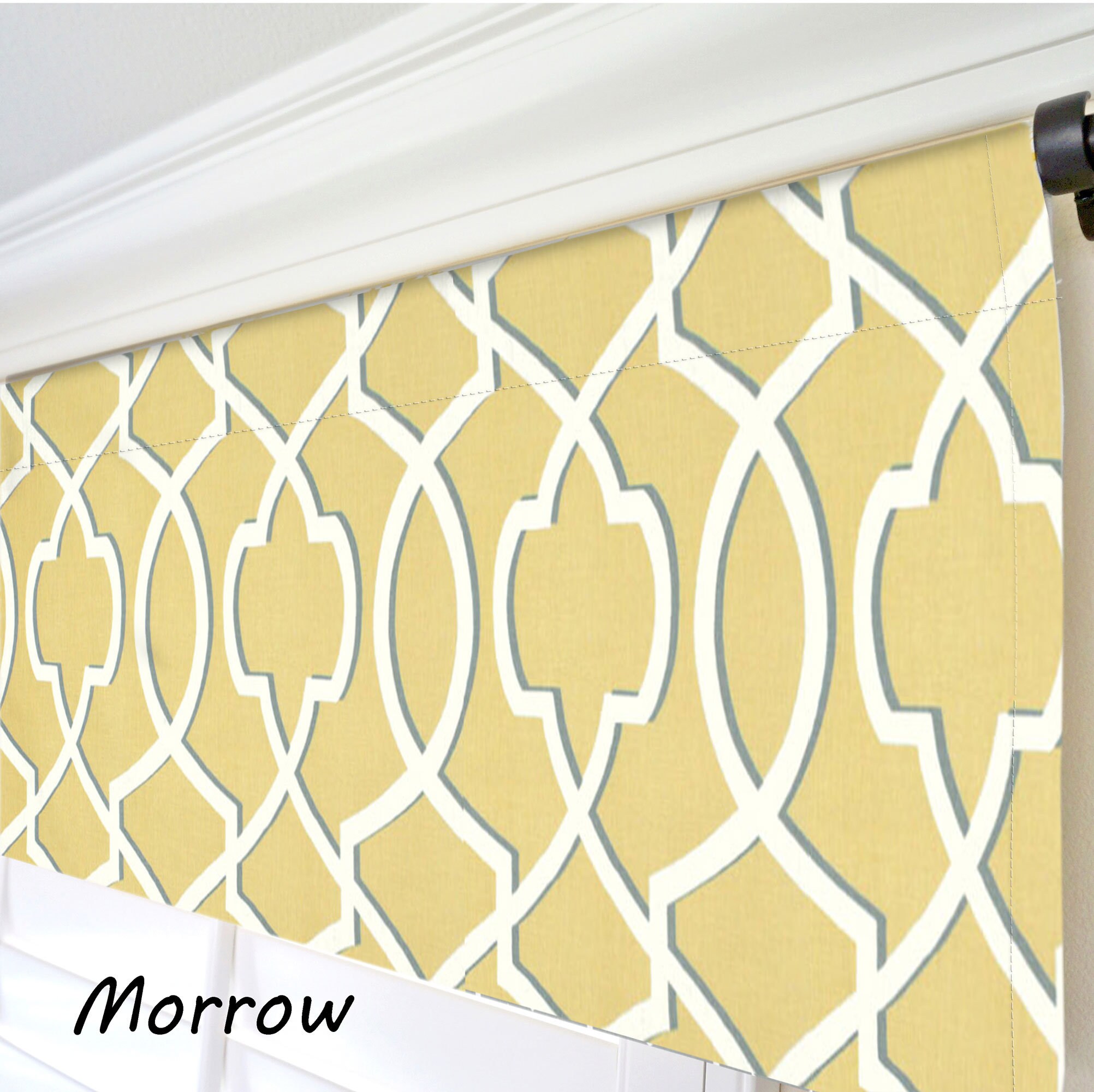 Yellow Gray Valance Panels. Mustard Yellow Valance. Yellow | Etsy