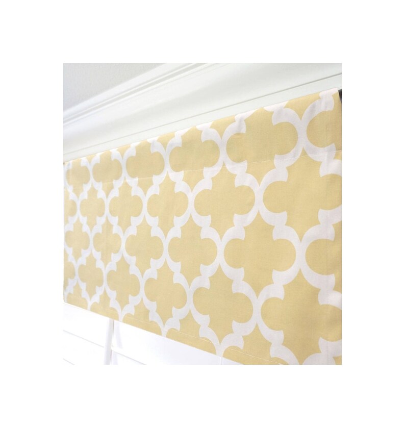 Saffron Yellow Valance Panels Pale Yellow Window Treatment - Etsy