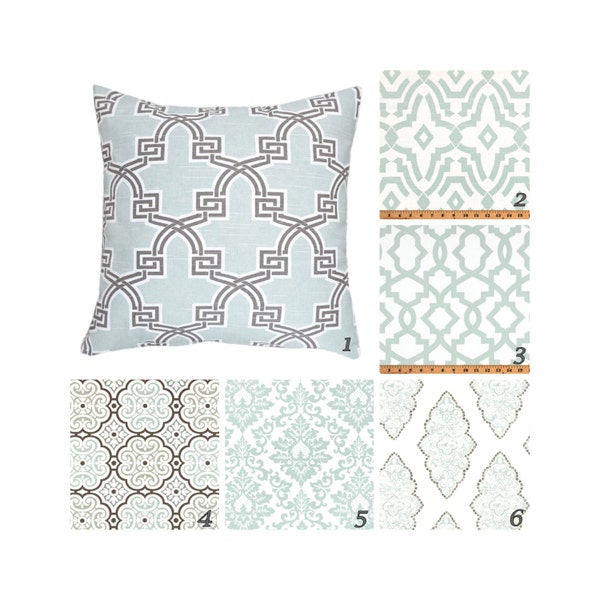 Blue Pattern Pillow Cover - Etsy