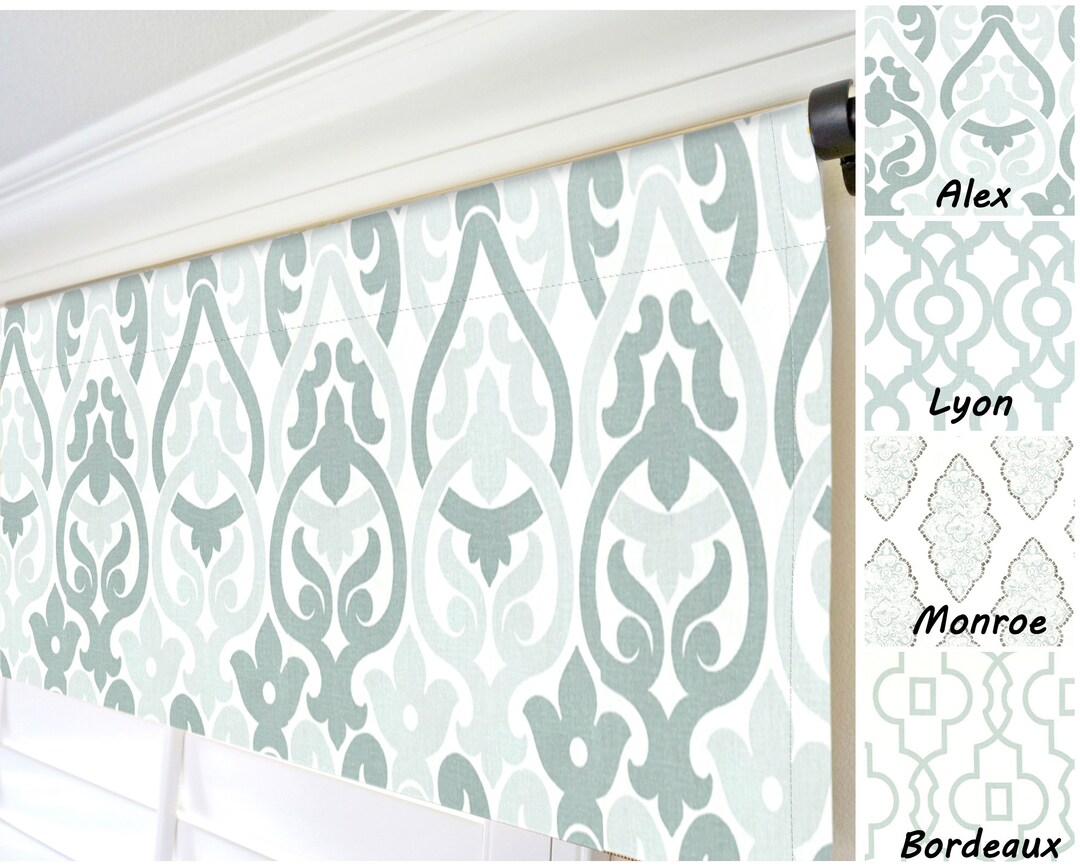 Spa Blue Valance.mineral Color Window Valance.green Valance Curtain.spa ...