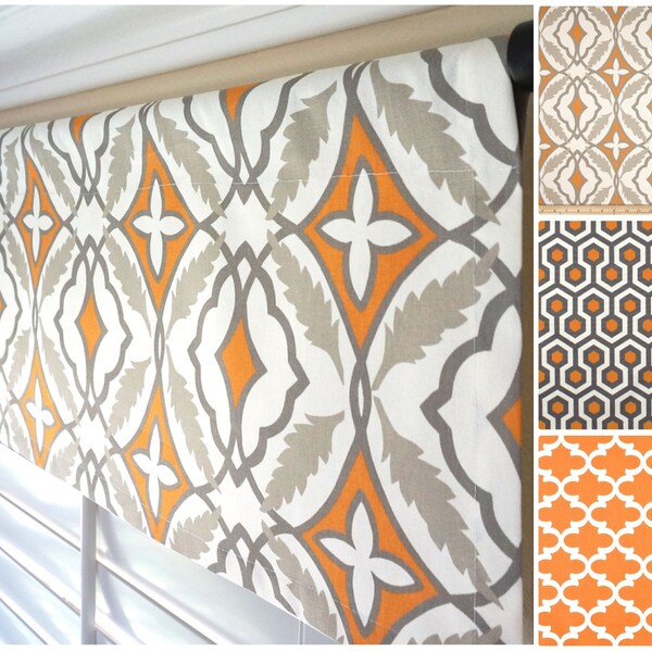 Orange Valance - Etsy