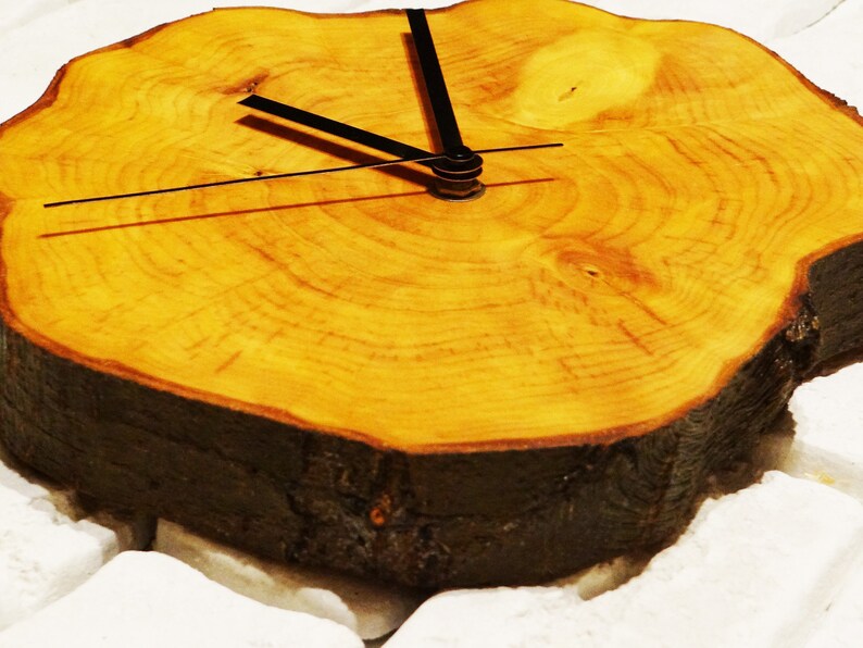 Clock rustic clock wall clock eco friendly clock wooden | Etsy