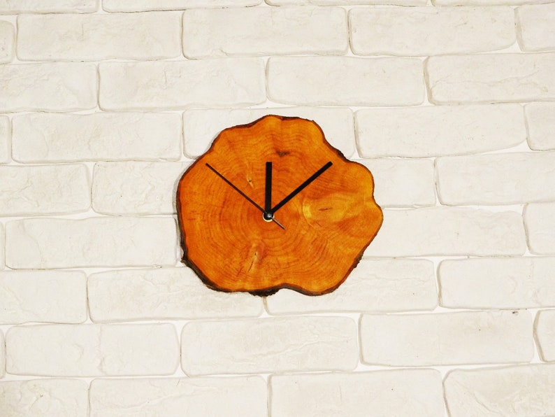 Clock rustic clock wall clock eco friendly clock wooden | Etsy