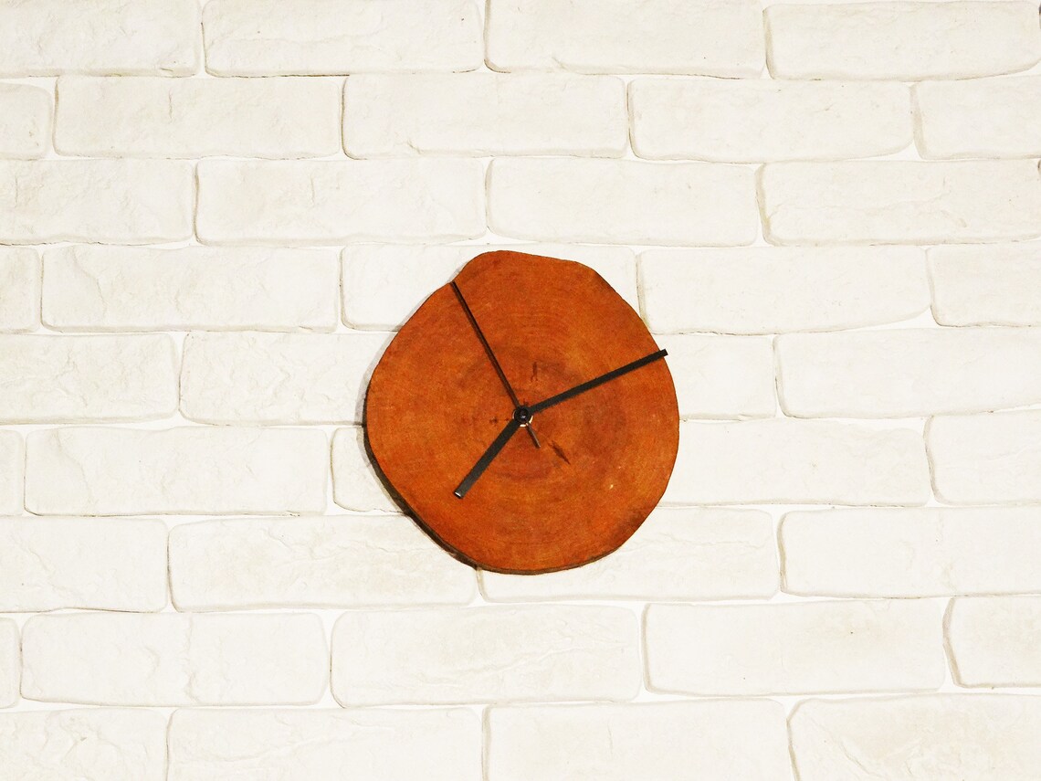 Clock Rustic Clock Wall Clock Eco Friendly Clock Wooden - Etsy