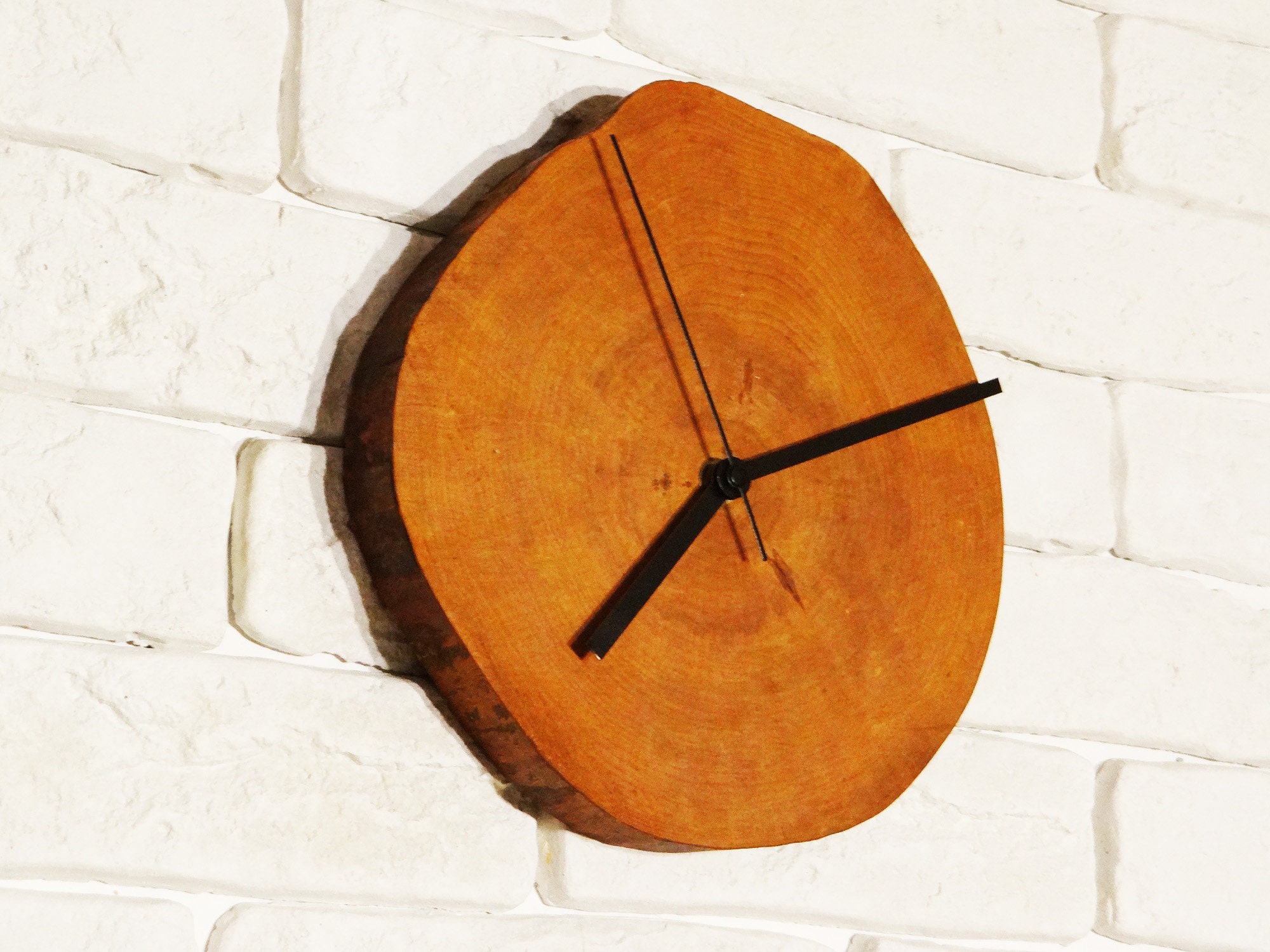Clock Rustic Clock Wall Clock Eco Friendly Clock Wooden - Etsy