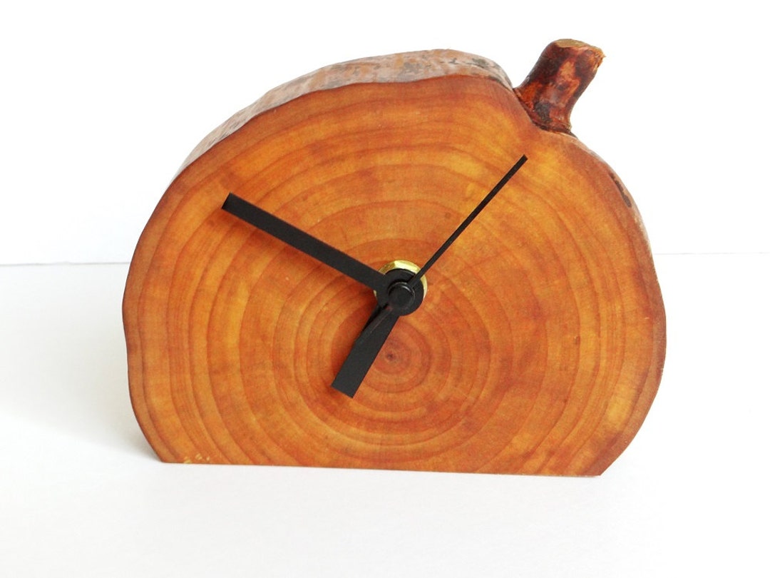 Clock, Wood Slice Clock, Wooden Clock, Rustic Table Clock, Rustic Clock ...