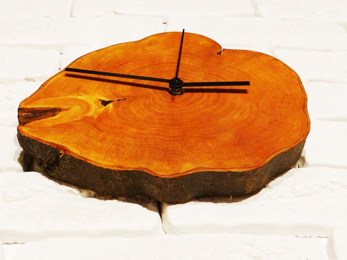 Clock, Rustic Clock, Wall Clock, Eco Friendly Clock, Wooden Clock, Wood ...
