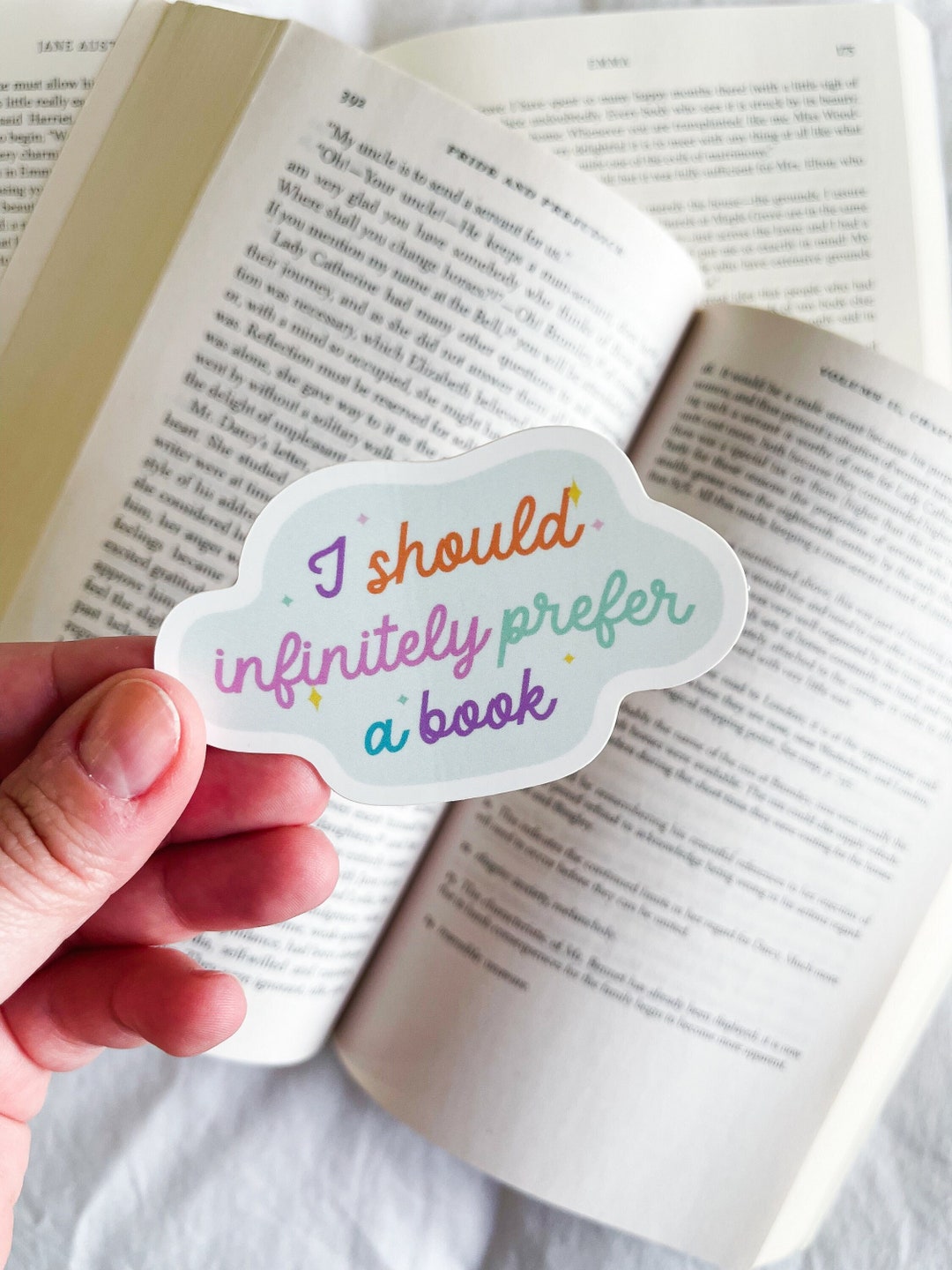Pride and Prejudice Quote Sticker - Jane Austen Sticker - Book Quote ...