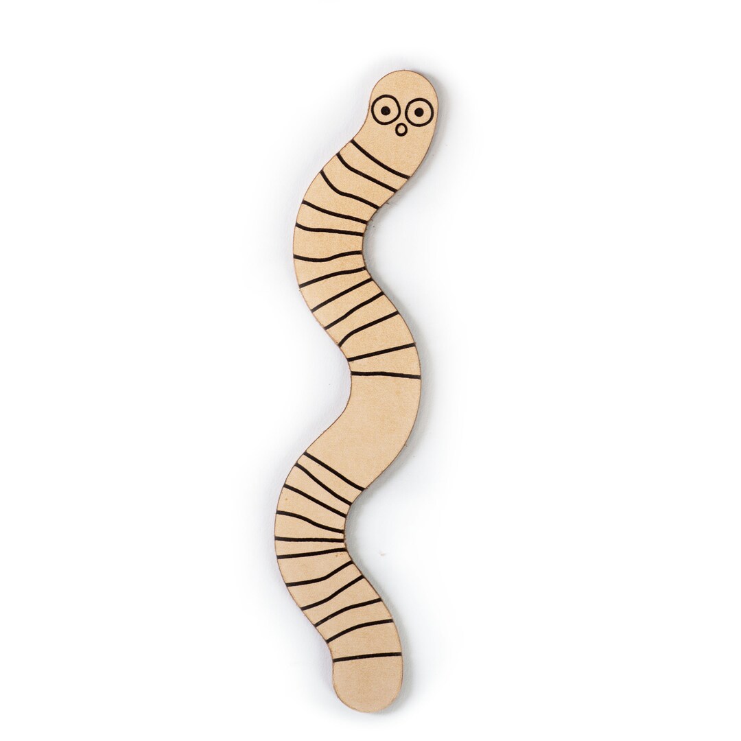 Laser Cutter SVG File Bookworm Bookmark - Etsy