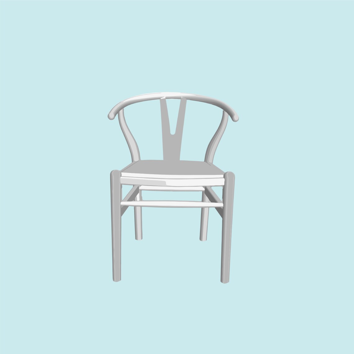 3D Printer STL File - Miniature Wishbone Chair - 12-scale Dollhouse - Etsy