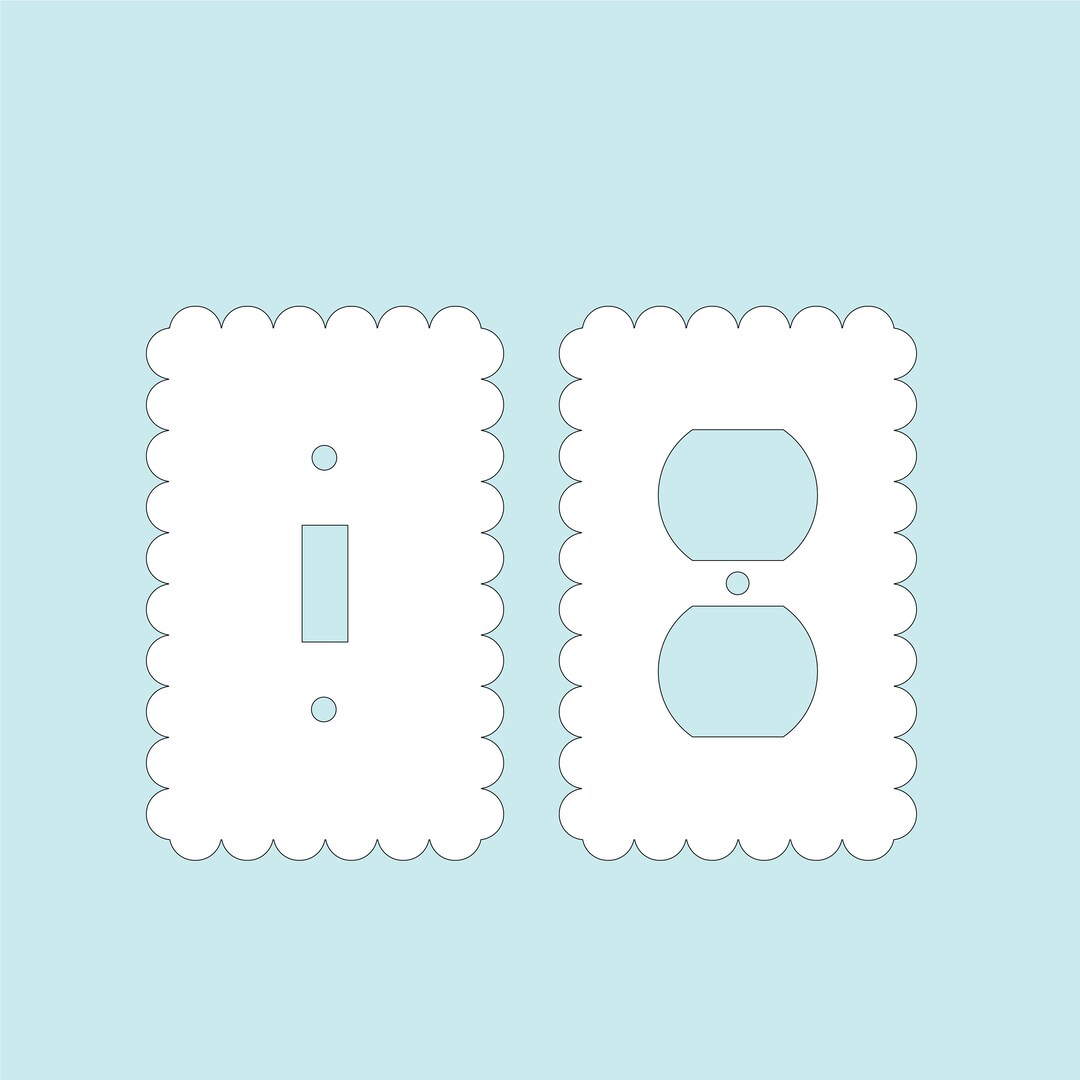 SVG File Light Switch and Outlet Cover Ruffled - Etsy