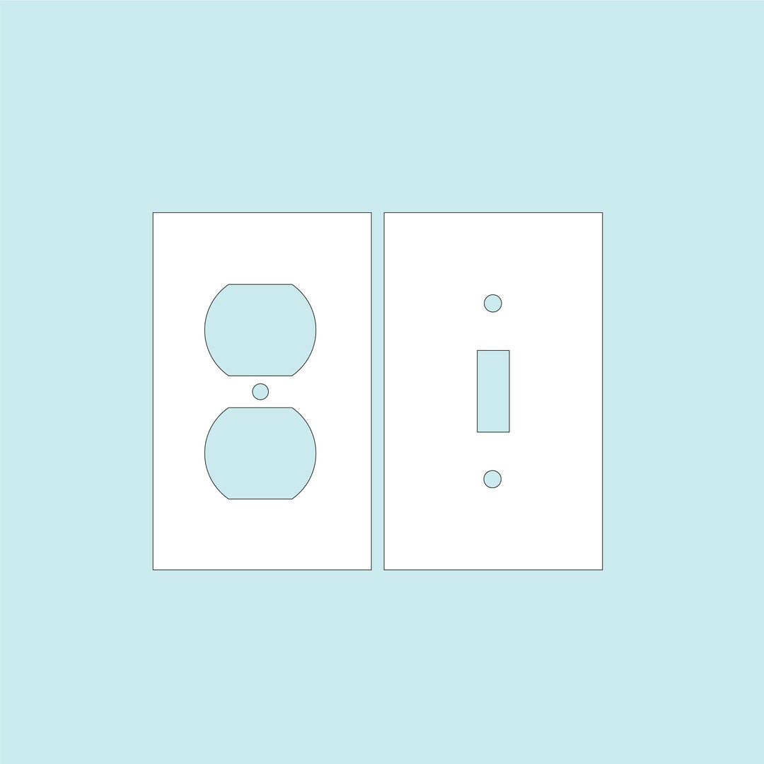 SVG File Light Switch and Outlet Cover Rectangular - Etsy