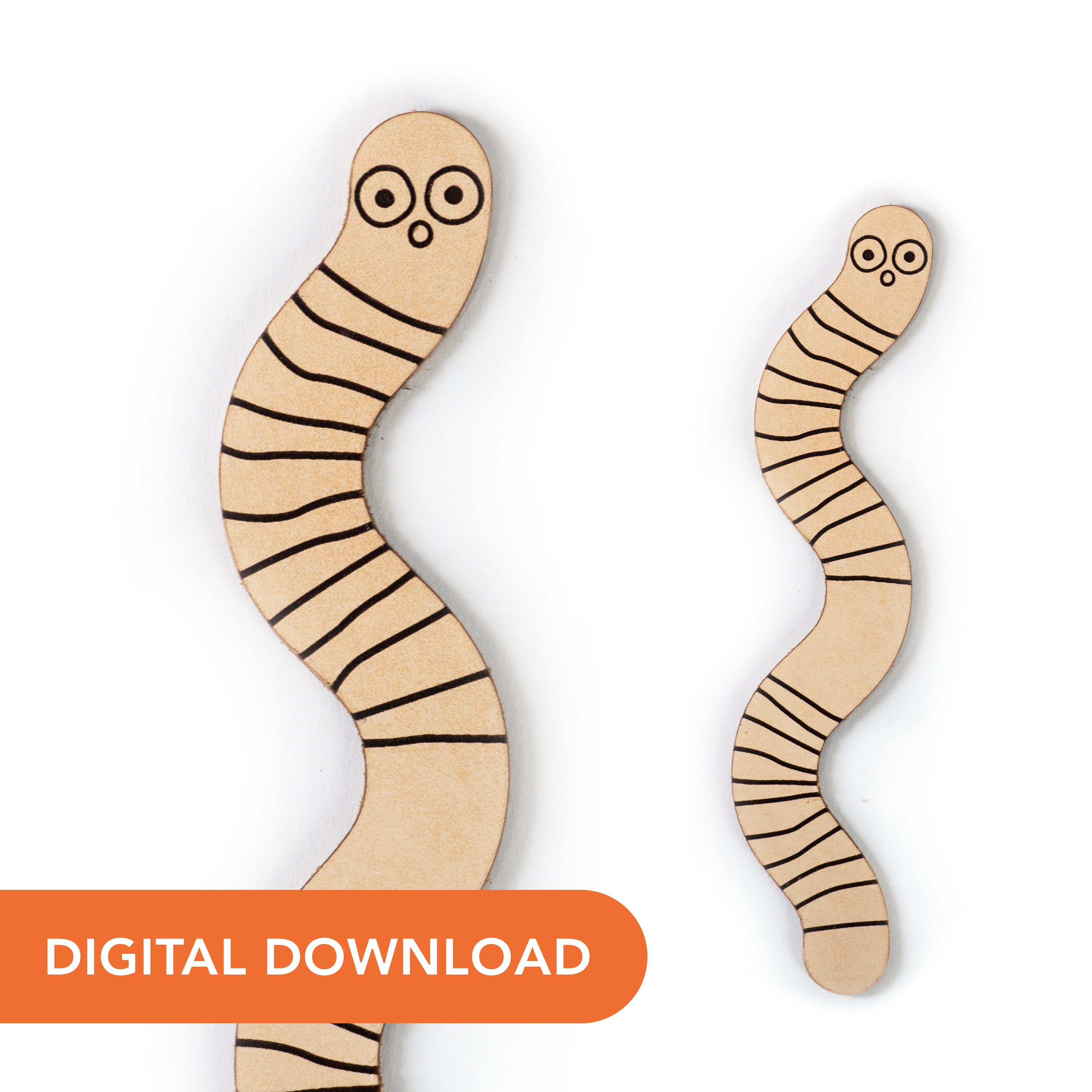 Laser Cutter SVG File - Bookworm Bookmark - Etsy