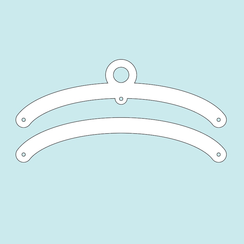 Laser Cutter SVG File - Baby Mobile Armature - Etsy