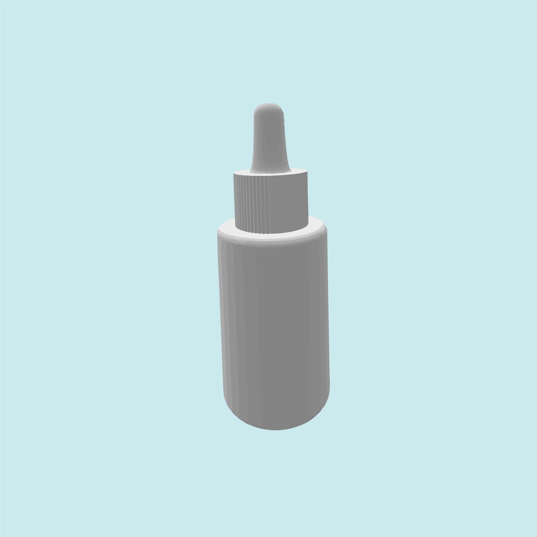3D Printer STL File Miniature Beauty Dropper Bottle - Etsy