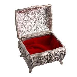 Floral and Scroll Design Jewelry Casket - Etsy