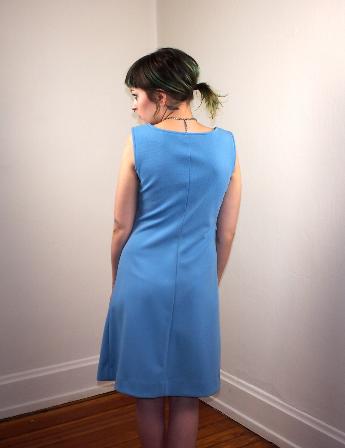 Pale Blue work Dress - Etsy