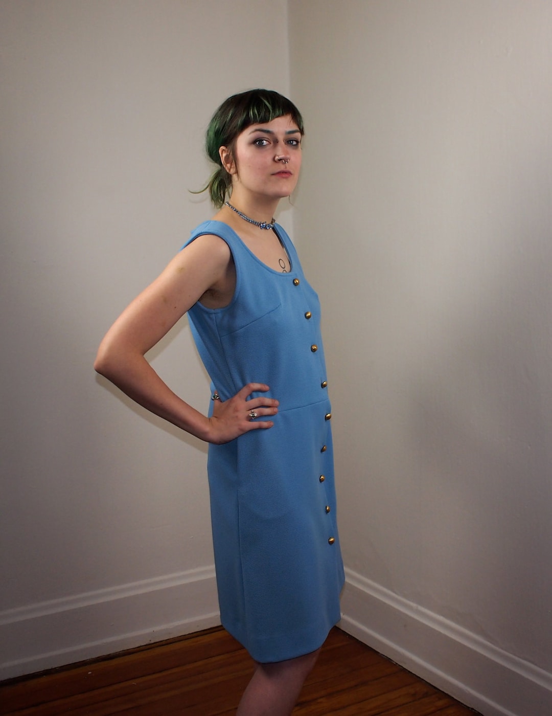 Pale Blue "work" Dress - Etsy