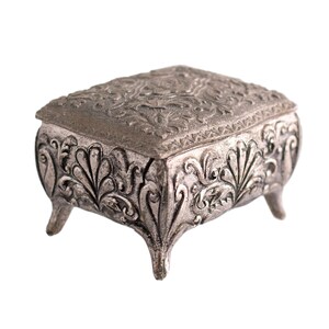 Floral and Scroll Design Jewelry Casket - Etsy
