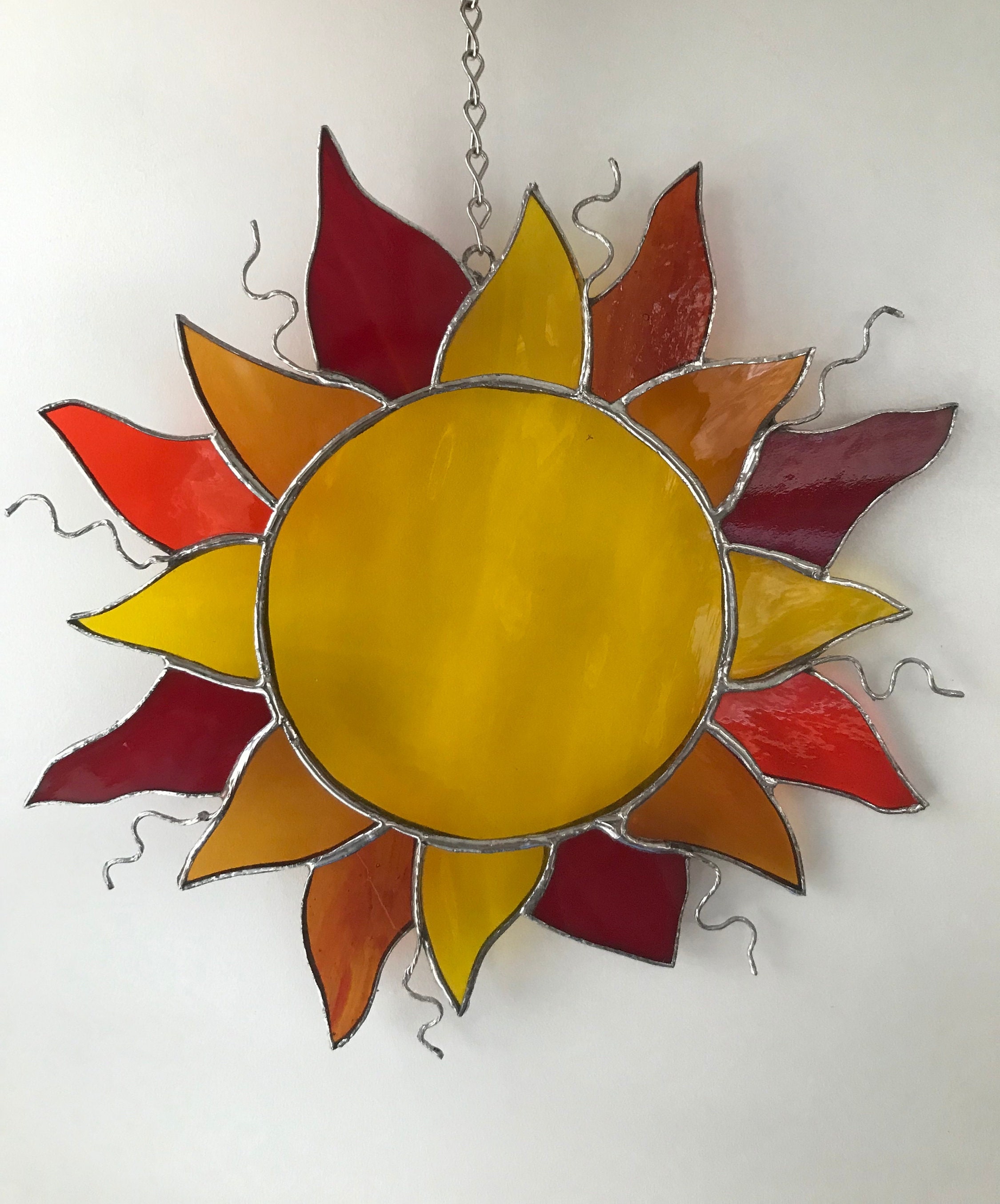 Stained Glass Sun - Etsy