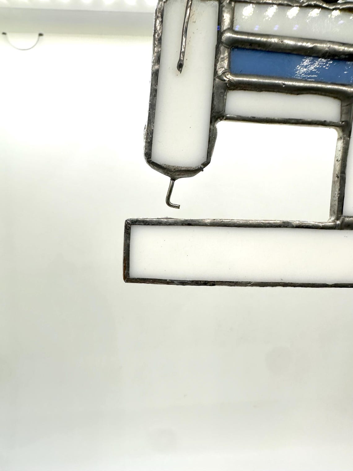 Stained Glass Sewing Machine Ornament | Handmade Glass Suncatcher ...