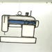 Stained Glass Sewing Machine Ornament | Handmade Glass Suncatcher ...