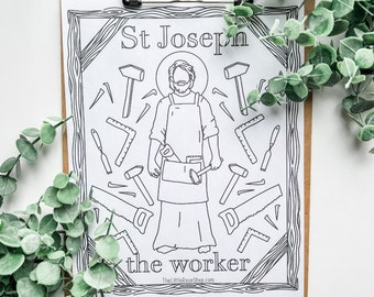 St Joseph Printable - Etsy