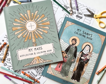 Catholic Saints Coloring Book for October (Download Now) - Etsy