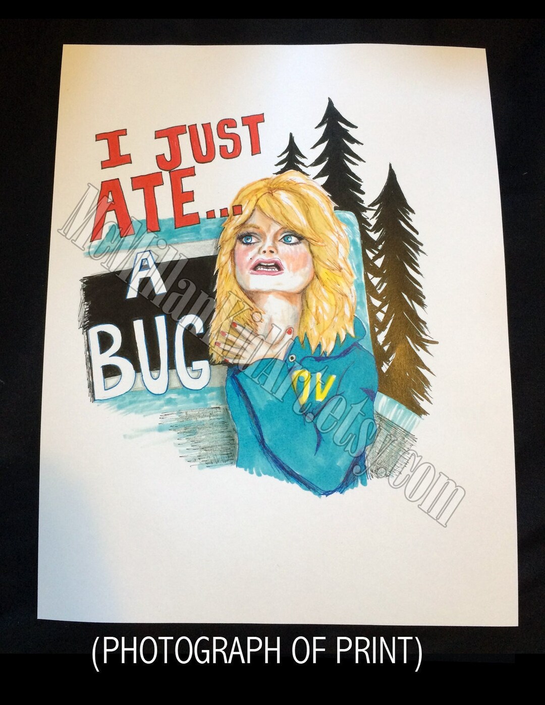 Goldie Hawn: Overboard "i Just Ate a Bug" Art Print - Etsy