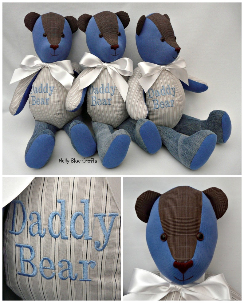 Memory Bear Keepsake Bear Made From Baby Clothing Memorial - Etsy UK