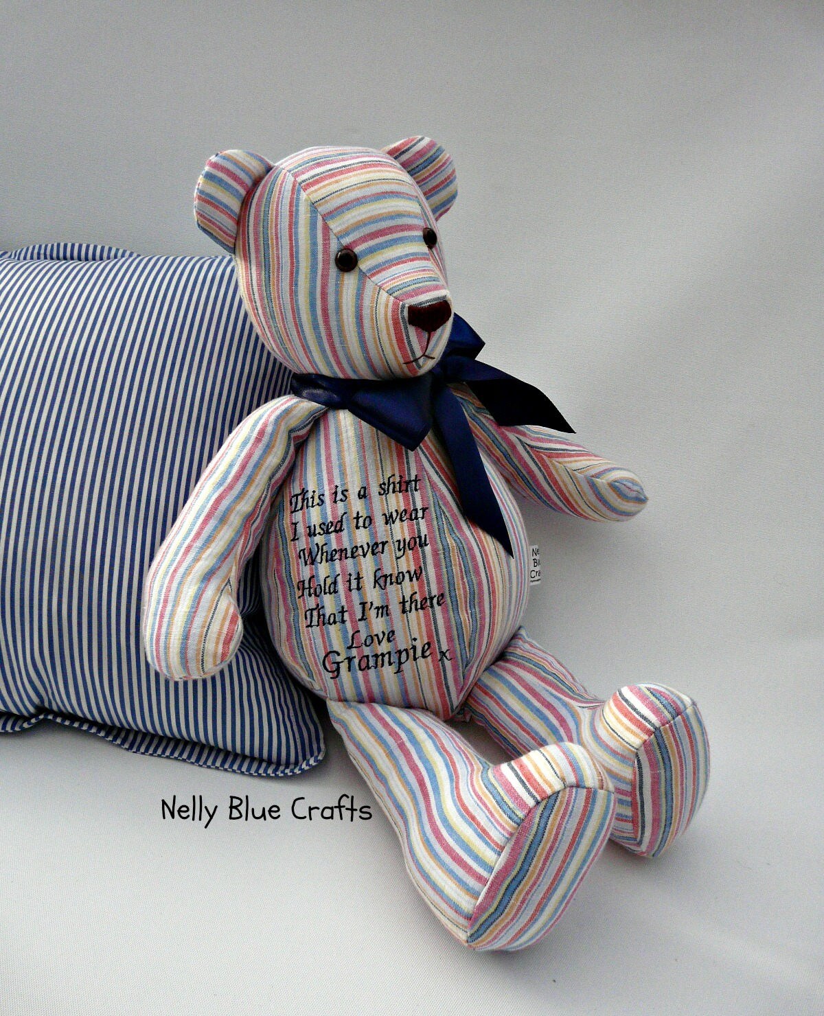 Memory Bear Keepsake Bear Made From Baby Clothing Memorial - Etsy UK