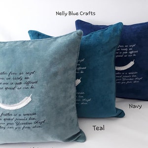 Remembrance Cushion Feather Wording Memory Cushion | Etsy