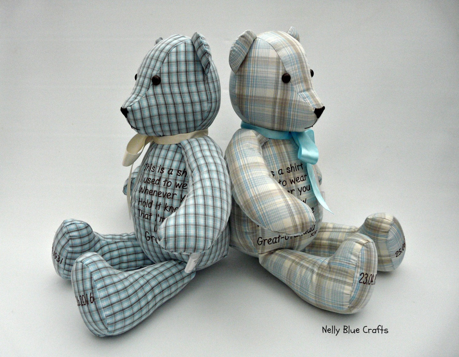 Memory Bear Keepsake Bear Made From Baby Clothing Memorial - Etsy UK