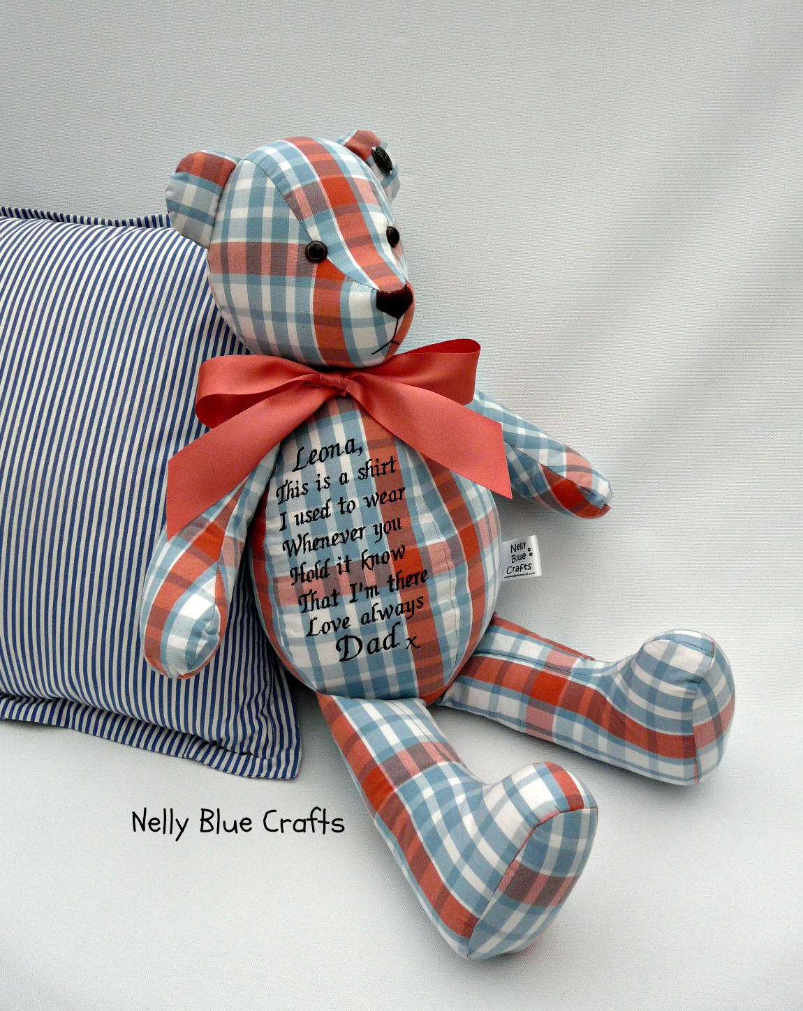 Memory Bear Keepsake Bear Made From Baby Clothing Memorial - Etsy UK