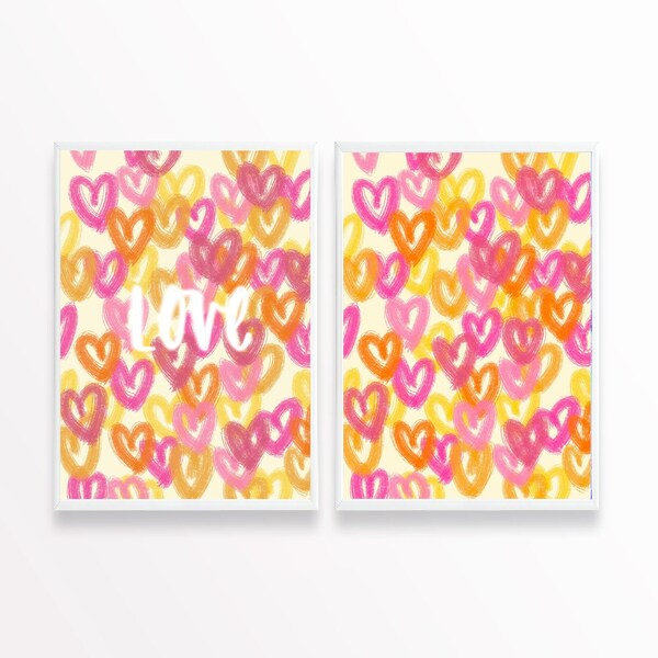 Yellow Hearts - Etsy