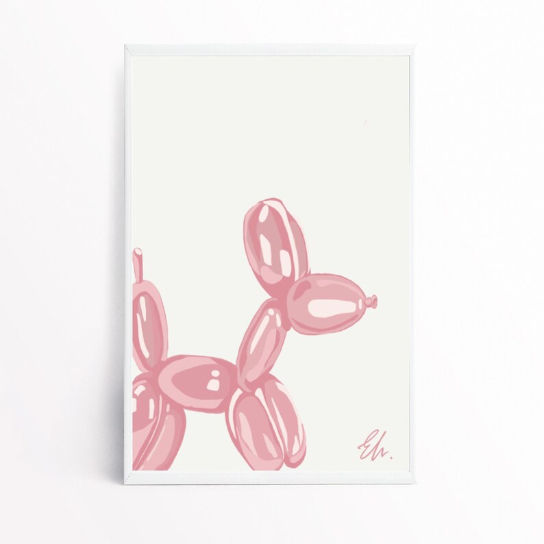 Trendy Preppy Pink Wall Art Set of 4 Digital Prints Aesthetic Wall Art ...