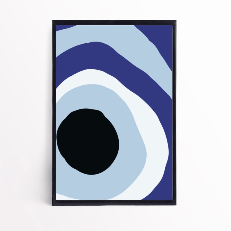 Evil Eye Wall Art Prints Peace Wall Art Turkish Evil Eye Prints ...