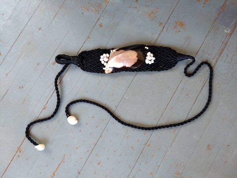 Vintage 1980s Rope and Shell Fashion Belt - Etsy