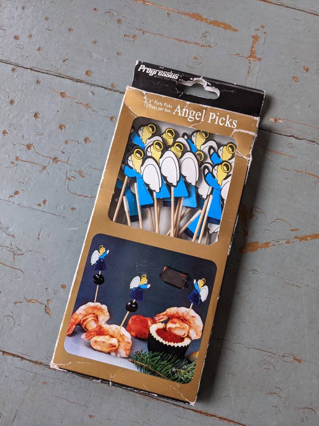 Vintage Crepe Paper Angel Toothpicks - Etsy