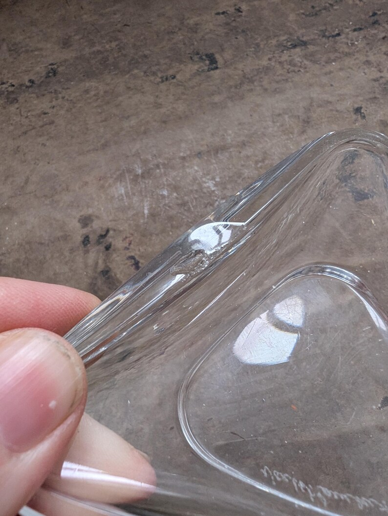 Vintage Val St Lambert Crystal Ashtray Set of Two - Etsy