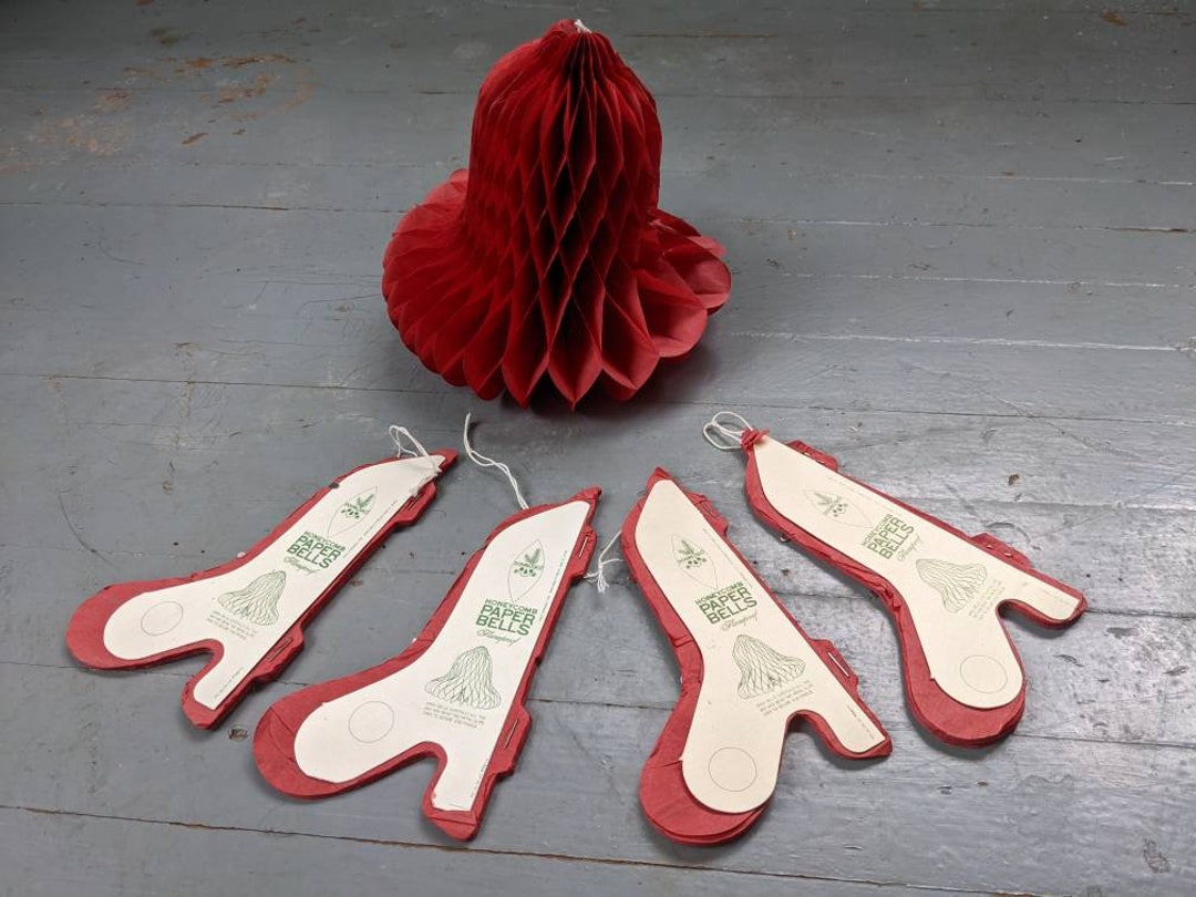 Vintage 1950s Tissue Paper Accordion Style Christmas Bells - Etsy