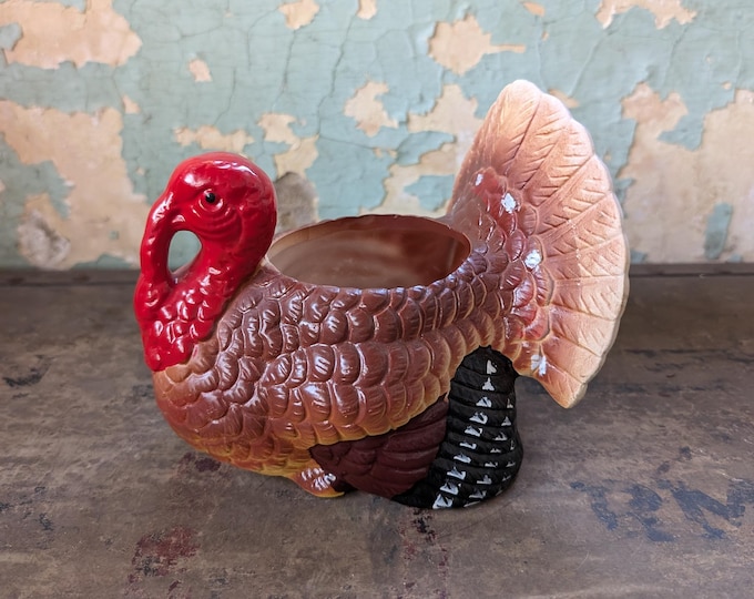 Vintage Ceramic Thanksgiving Turkey Centerpiece - Etsy
